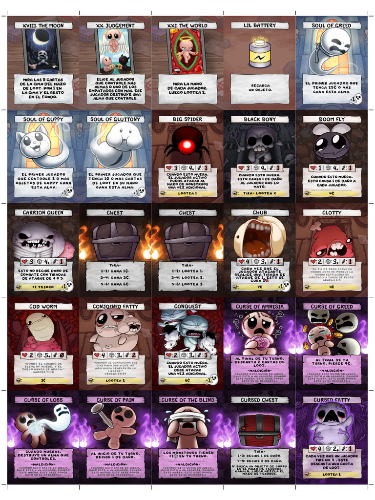The Binding of Isaac-Juego Base V2-Páginas-2 | PDF