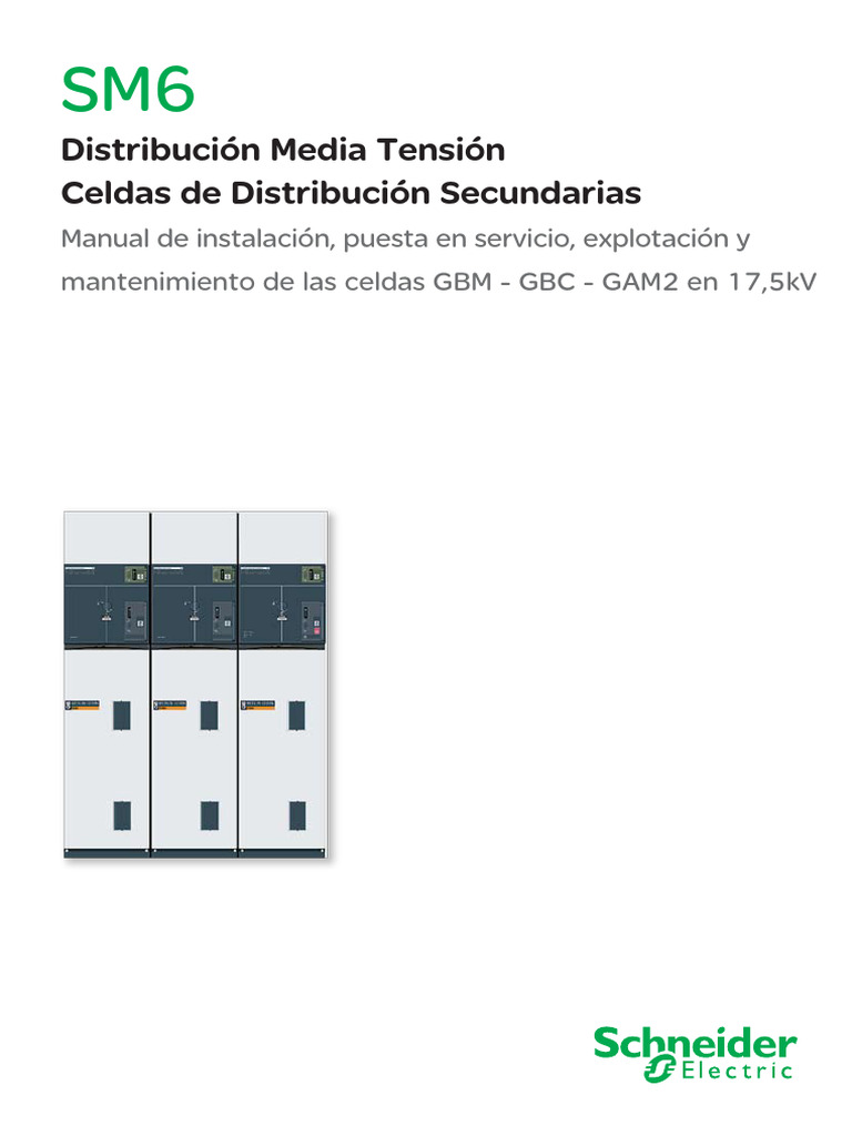 Manual - SM6 - GBM-GAM2-GBC-17,5kV V00 | PDF | Tornillo | Transformador