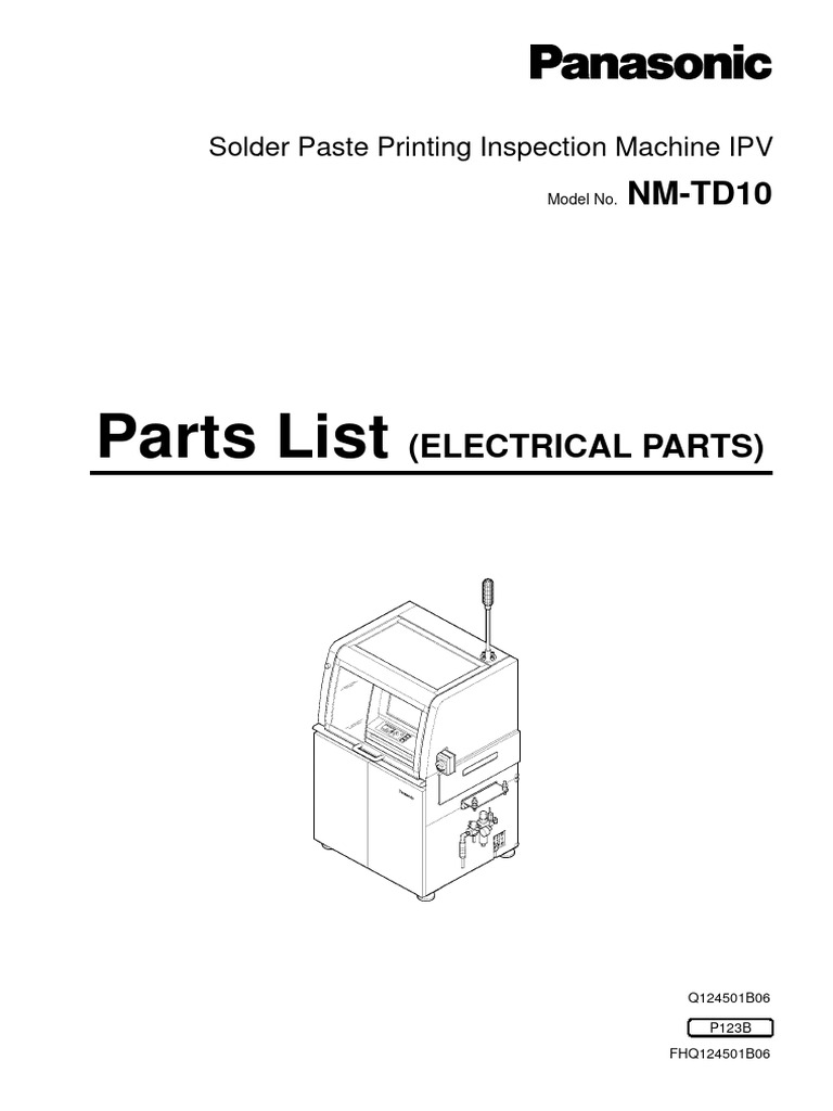 Part List Elect IPV NM-TD10 | PDF
