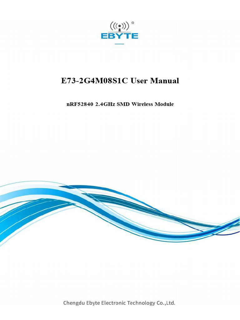 E73-2G4M08S1C UserManual EN v2.1 | PDF | Power Supply | Electromagnetic ...