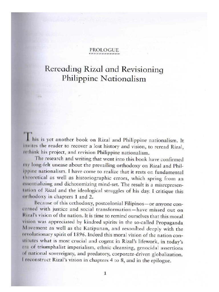 Lesson 6.3 Assigned Reading Rereading Rizal by Quibuyen | PDF