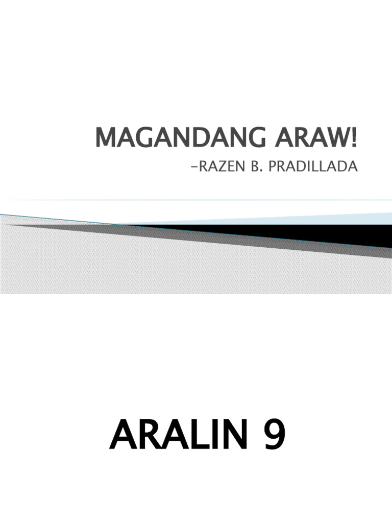 Aralin 9 at 10 | PDF