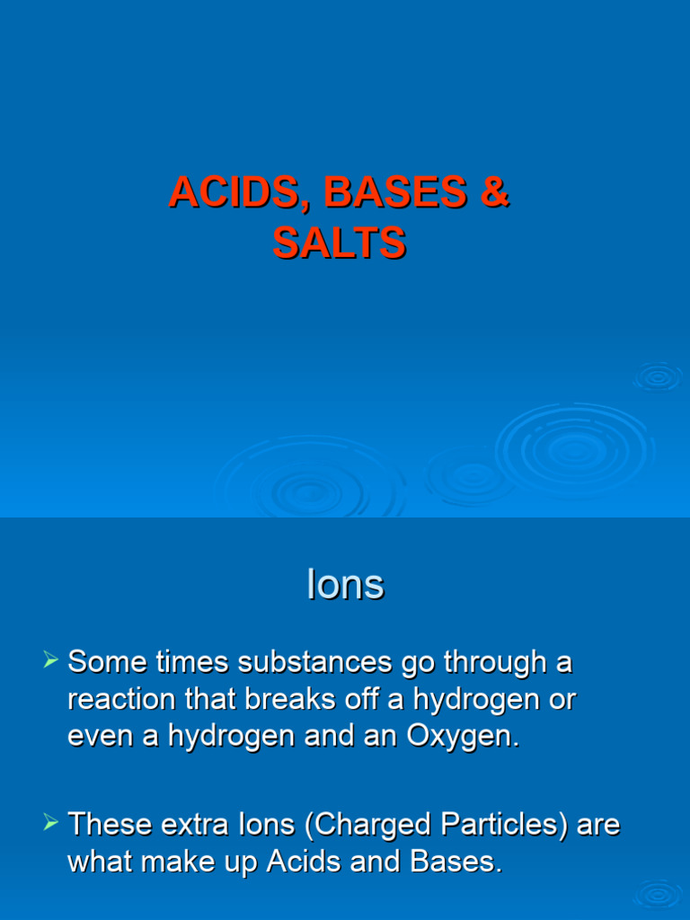 Acid Bases and Salts | PDF | Ph | Hydroxide
