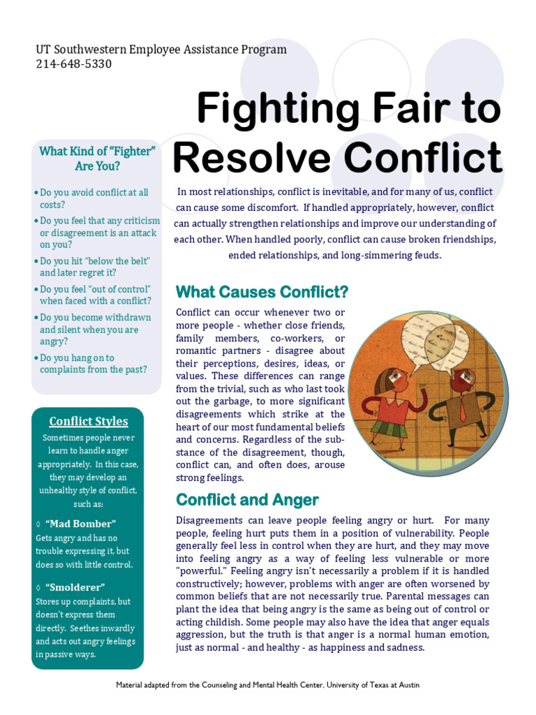 Fighting Fair | PDF | Anger | Feeling