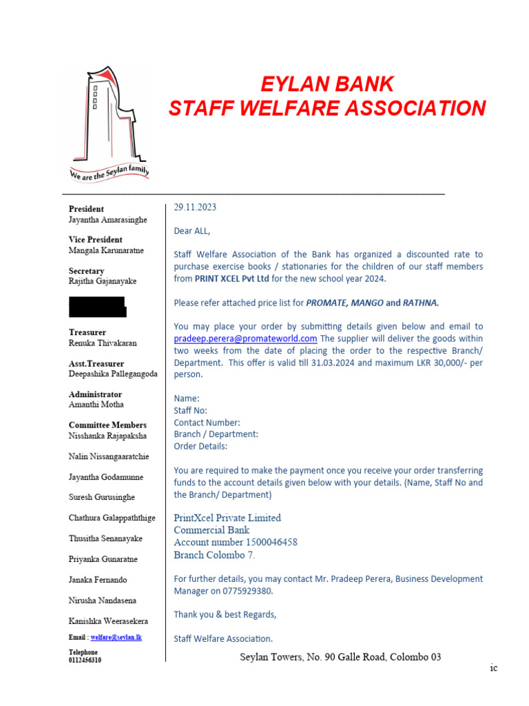 Stationery Order For Year 2024 | PDF | Career & Growth