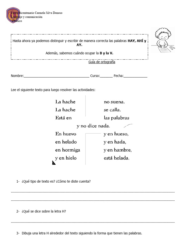 Un Cuento Con La H | PDF