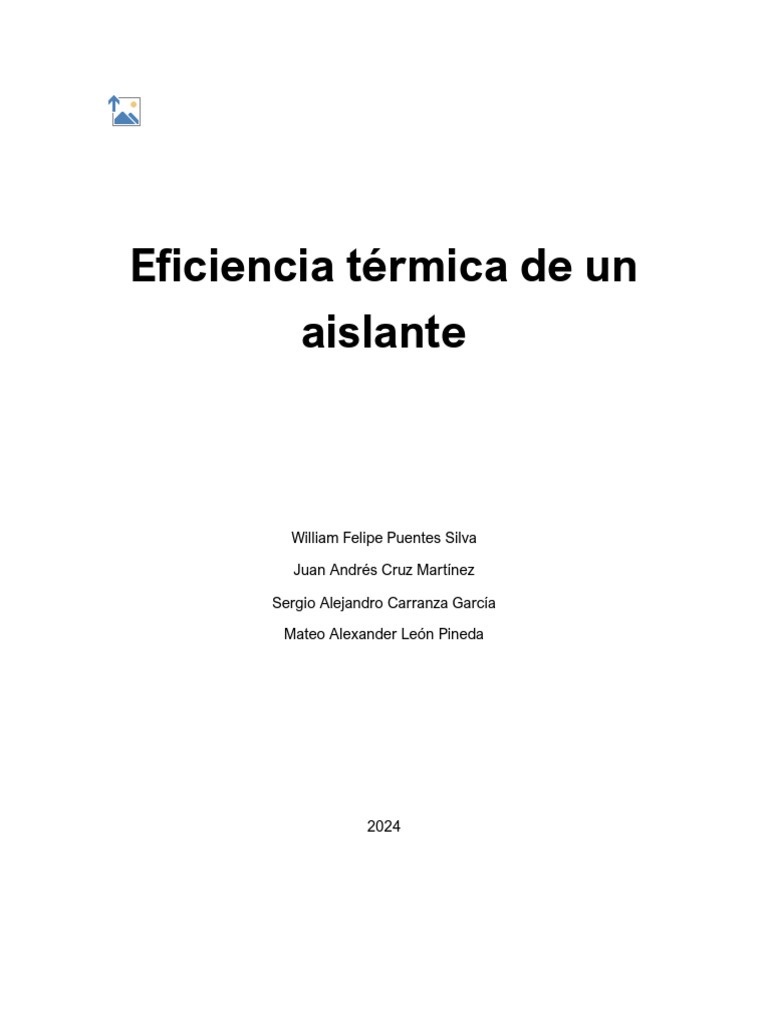 Eficiencia Térmica del Aislante Rubatex | PDF | Agua | Transferencia de ...
