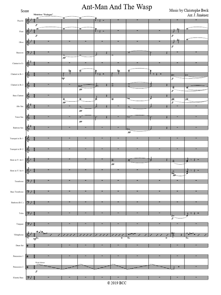 Ant-Man and The Wasp - Score | PDF | Musical Instruments