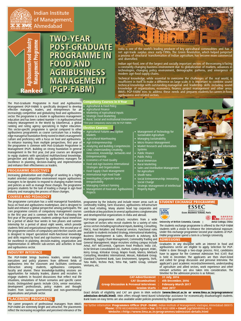 Poster 2016 | PDF | Food Industry | Agribusiness