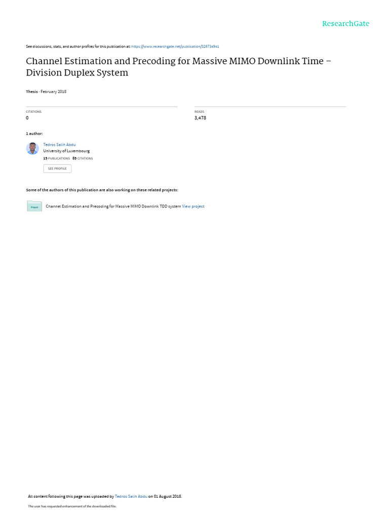 Thesis | PDF | Mimo | Electronics Thesis | PDF | Mimo | Electronics