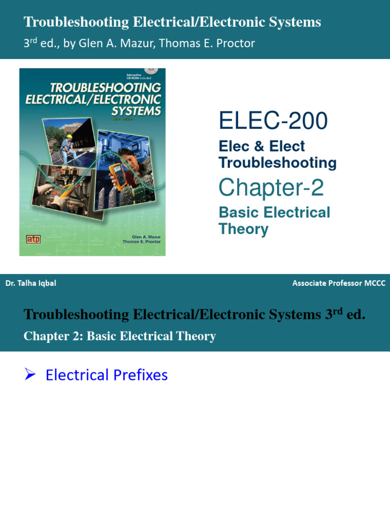 Ch2-Electrical Theory | PDF | Alternating Current | Root Mean Square