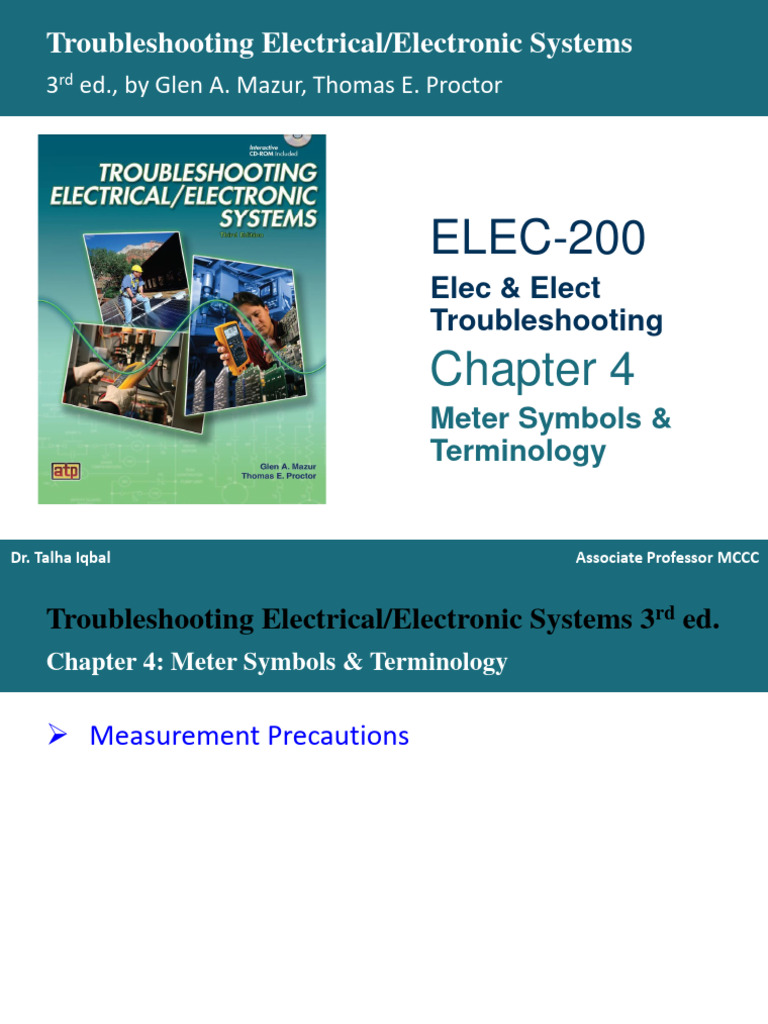 Meter Symbols and Terminology Guide | PDF | Analogue Electronics | Voltage