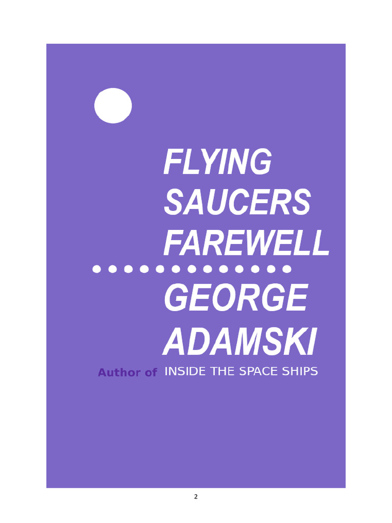 George Adamski - Flying Saucers Farewell | PDF | Outer Space | Sun