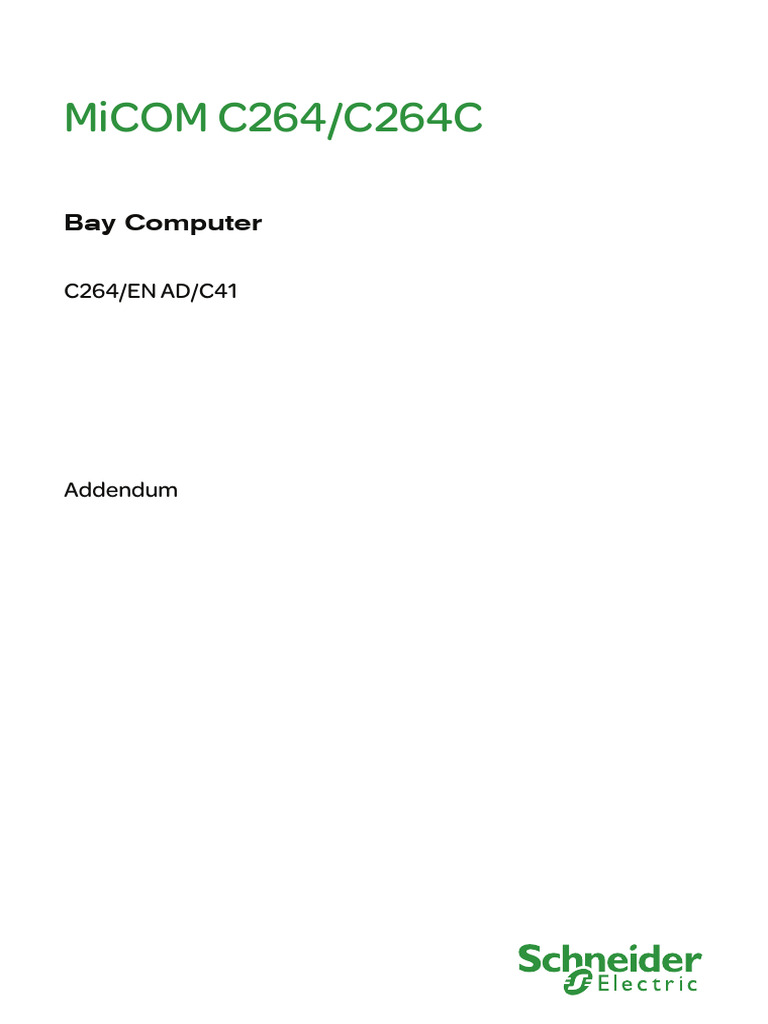 Micom C264/C264C: Bay Computer | PDF | Integer (Computer Science) | Bit