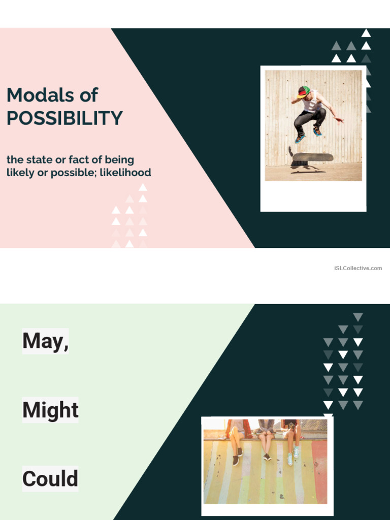 Modals of Possibility in English | PDF | Verb | Semantic Units