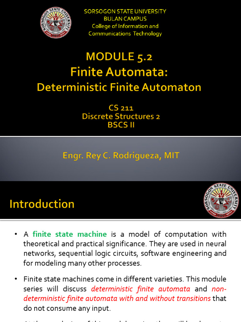 Deterministic Finite Automata | PDF | Automata Theory | Theoretical Computer Science
