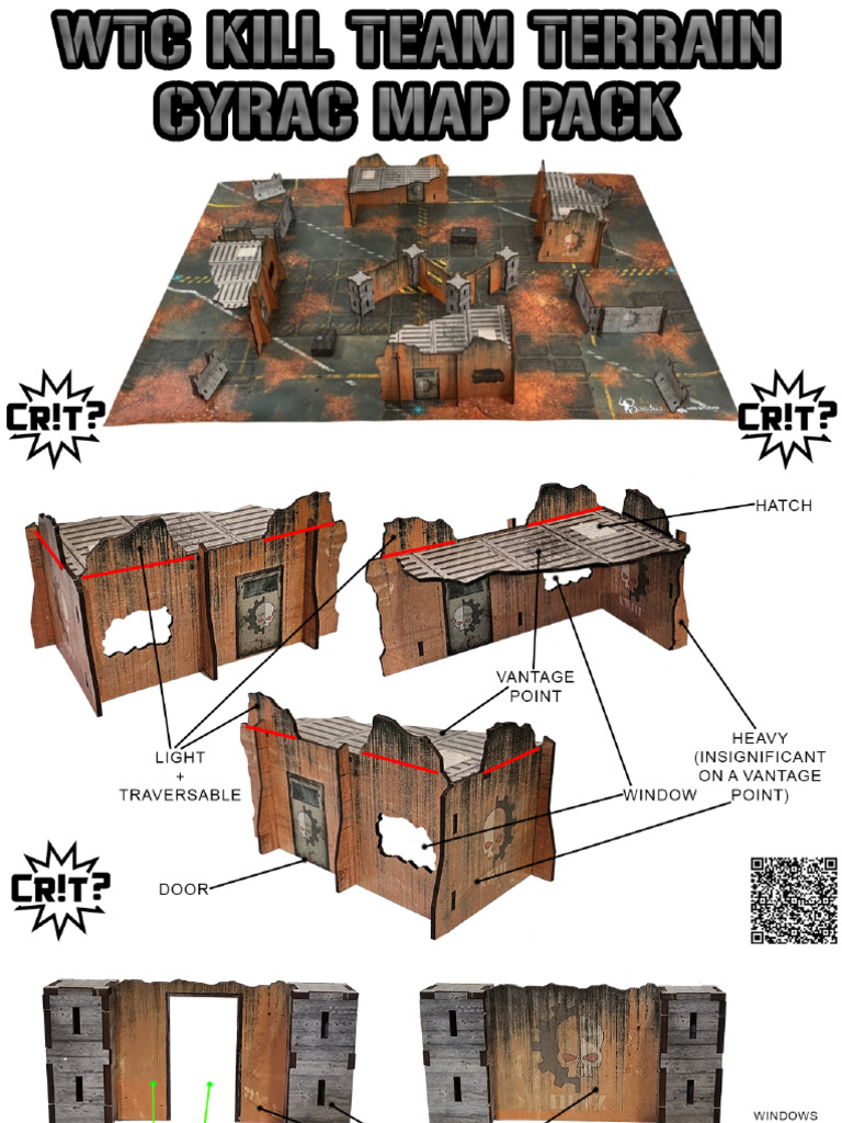WTC Kill Team Terrain Map Pack Cyrac | PDF