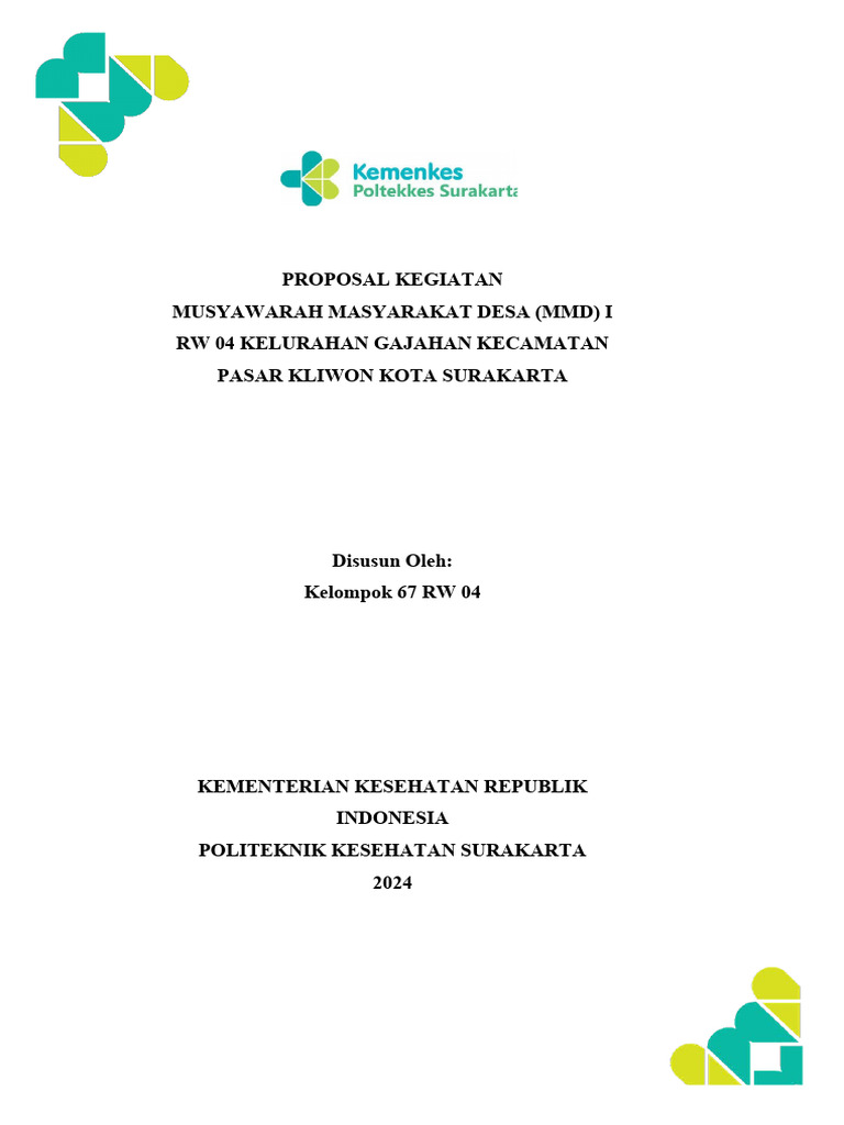 Proposal MMD 1 FIKS - 110259 | PDF