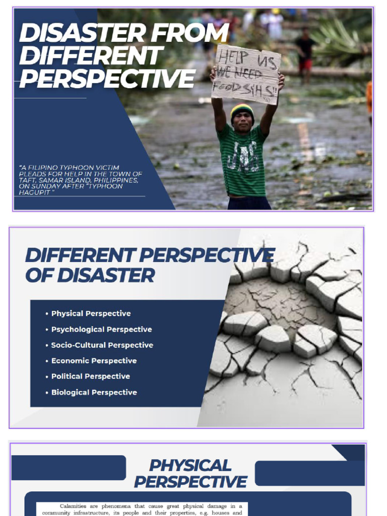 Disasters From Different Perspective | PDF