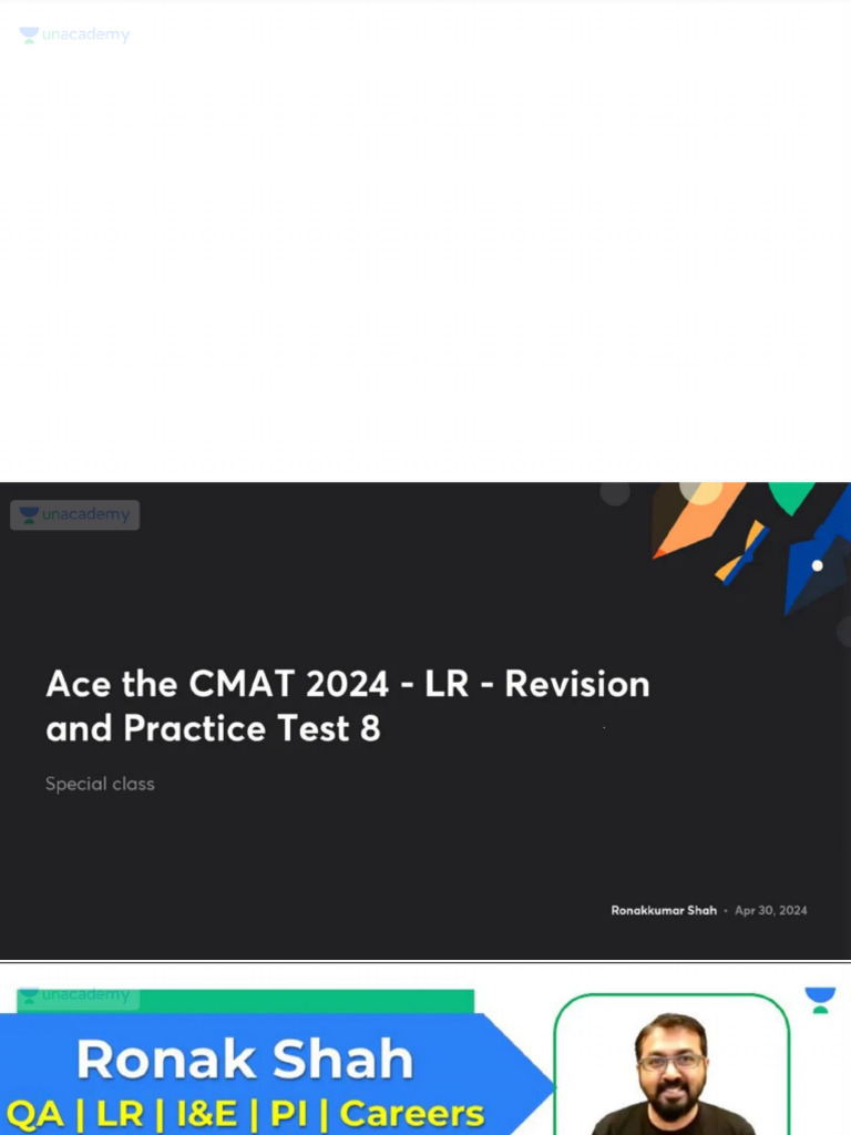 Ace The CMAT 2024 LR Revision and Practice Test 8 With Anno | PDF