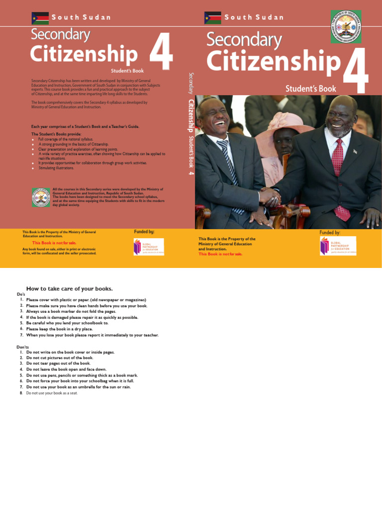 South Sudan Citizenship Book 4 Guide | PDF | Books