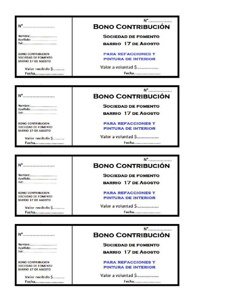 Bono Contribucion | PDF