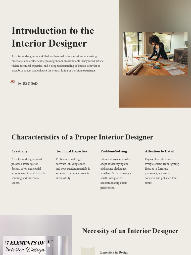 Introduction to Interior Design Roles | PDF | Interior Design | Design