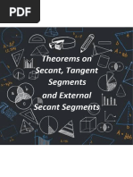 Theorems On Secant Segments Tangent Segments and External Secant | PDF
