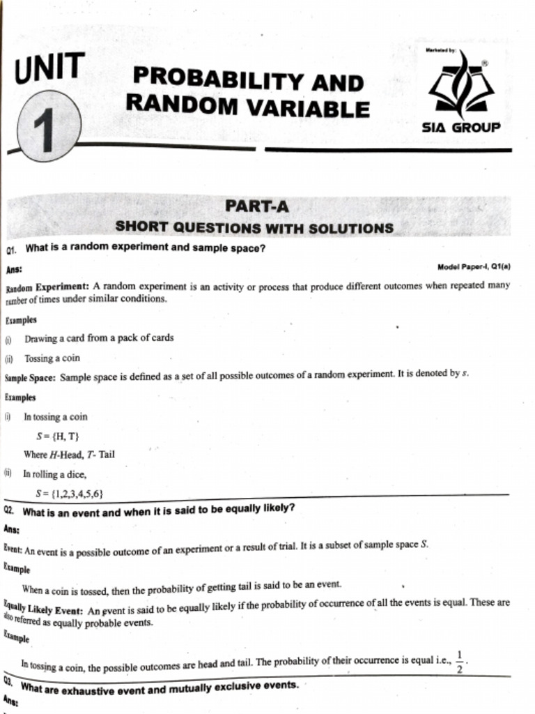 PTSP Unit-1 Spectrum | PDF