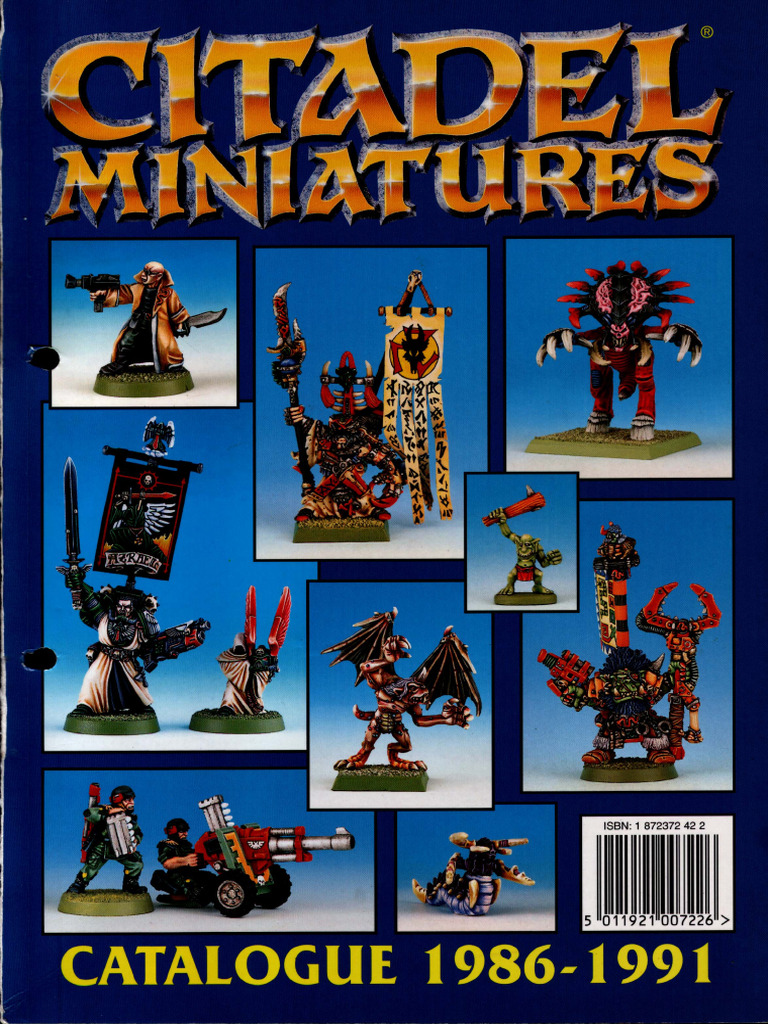 1996 - Citadel Miniatures Catalogue 1986-1991 | PDF