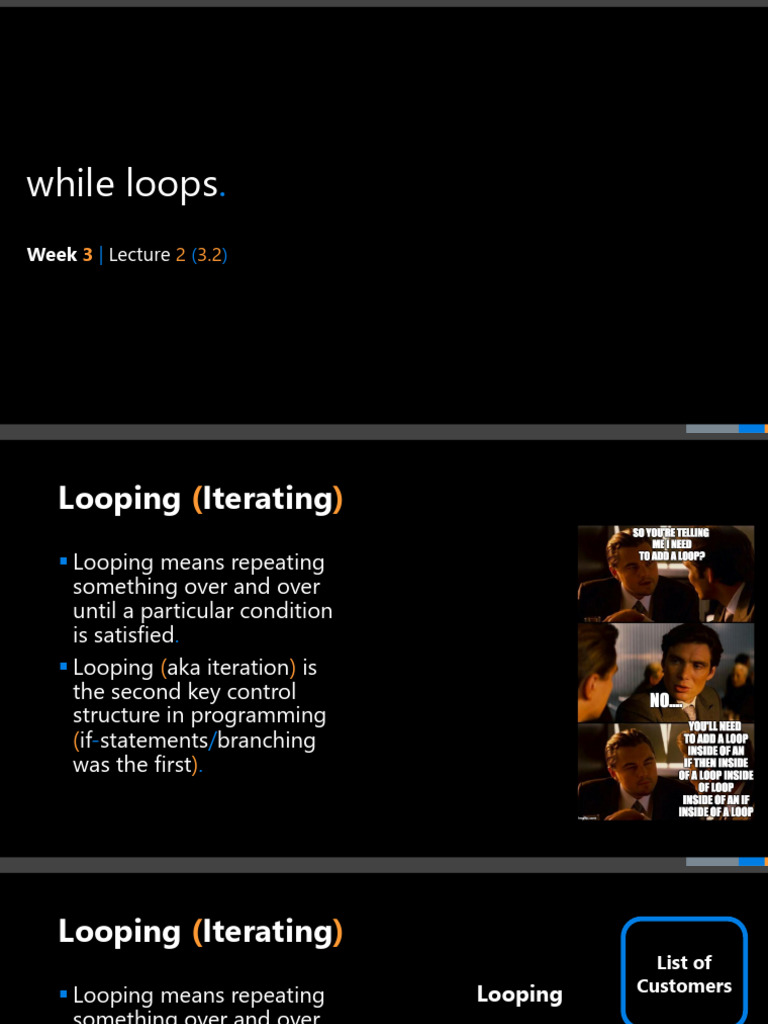 Week3 Lecture2 | PDF | Control Flow | Boolean Data Type