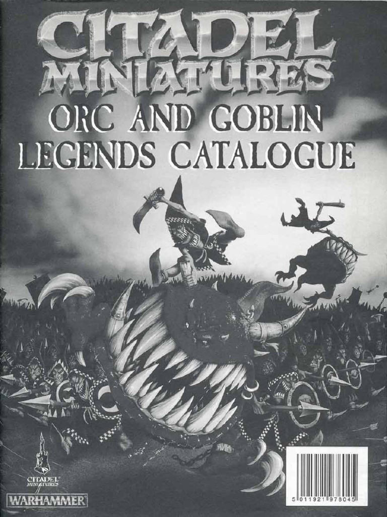 1997 - Citadel Miniatures Orc & Goblin Legends Catalogue | PDF