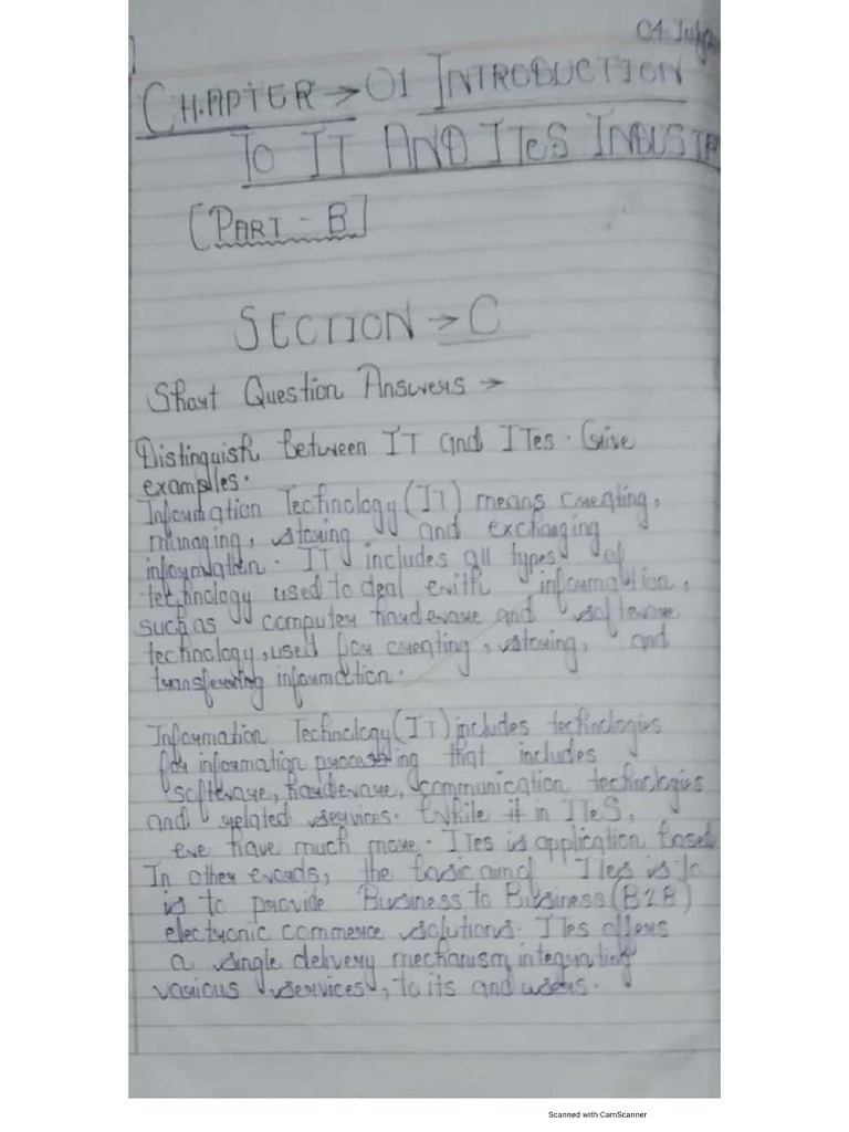 IT and ITes Industry | PDF