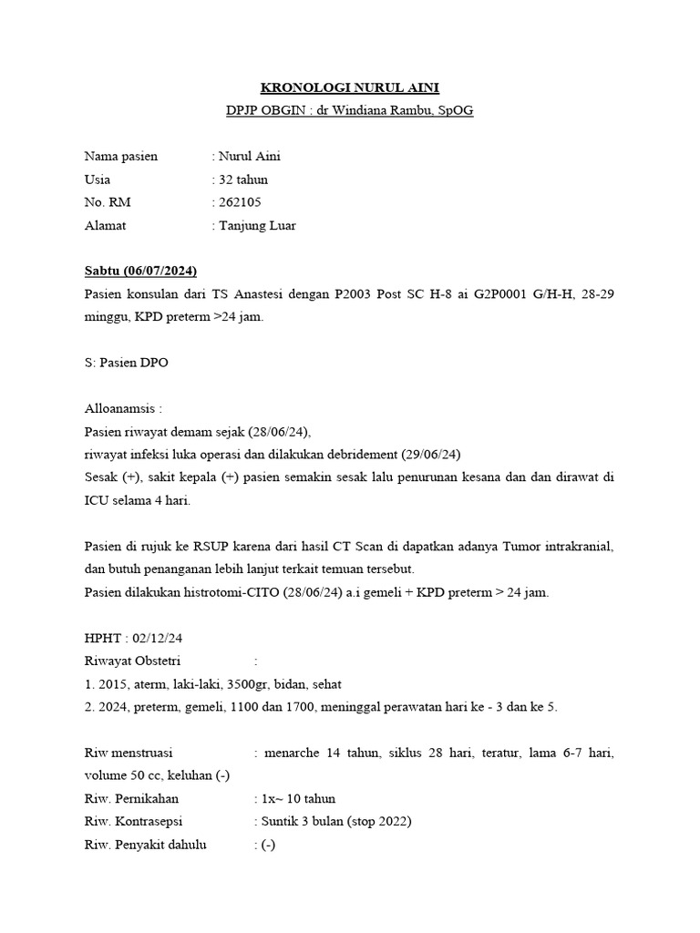 Kronologi Kematian Nurul Aini | PDF