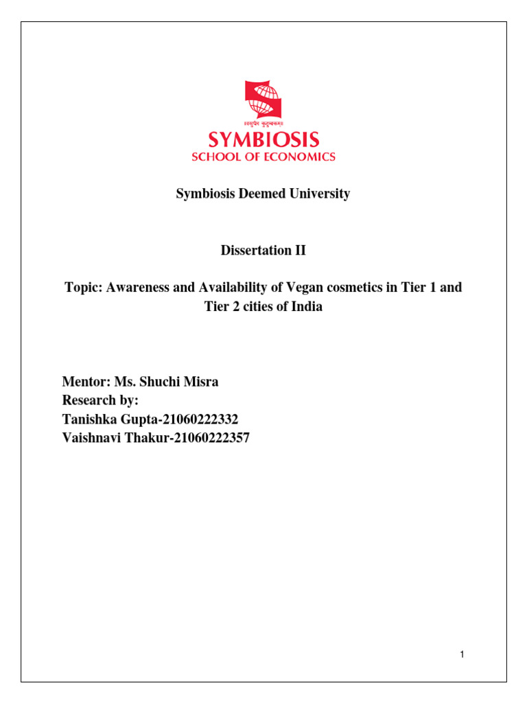 Dissertation-II Final Submission | PDF | Consumer Behaviour ...