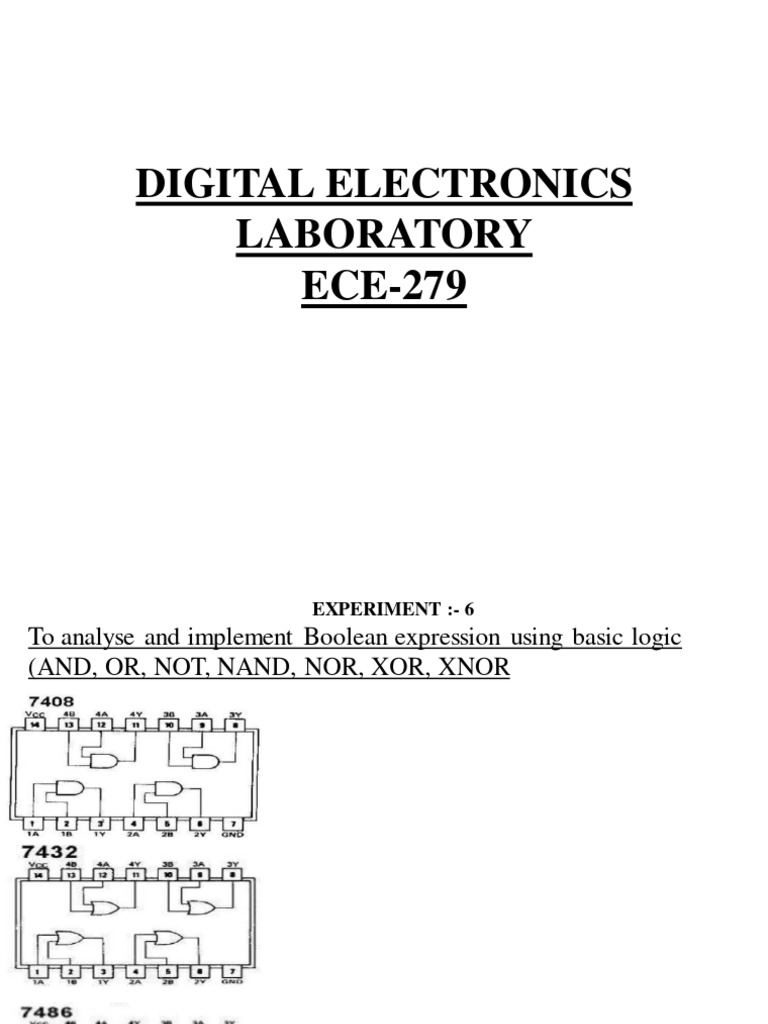 ECE 279 (Exp. 1 To Exp 10) | PDF | Electronic Design | Digital Electronics