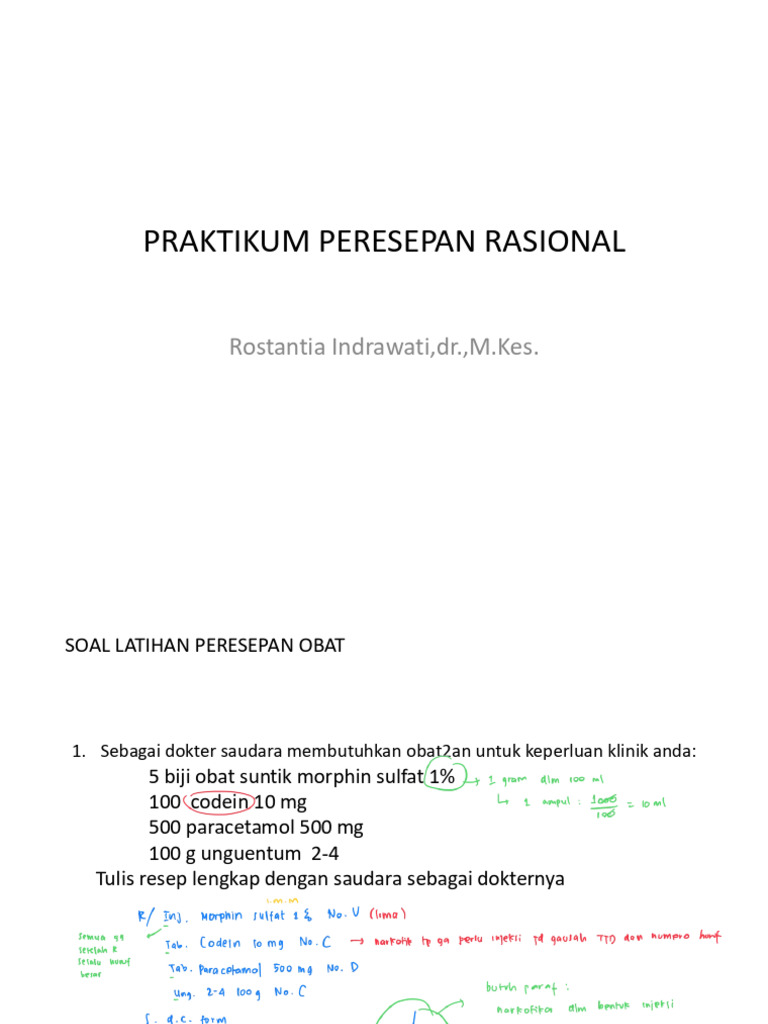 Uht Prescription Praktikum 2024 | PDF