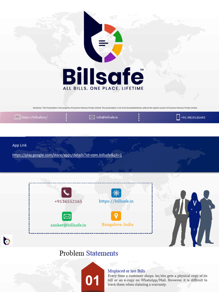 Billsafe: Streamlining Expense Management | PDF | Computing | Cyberspace