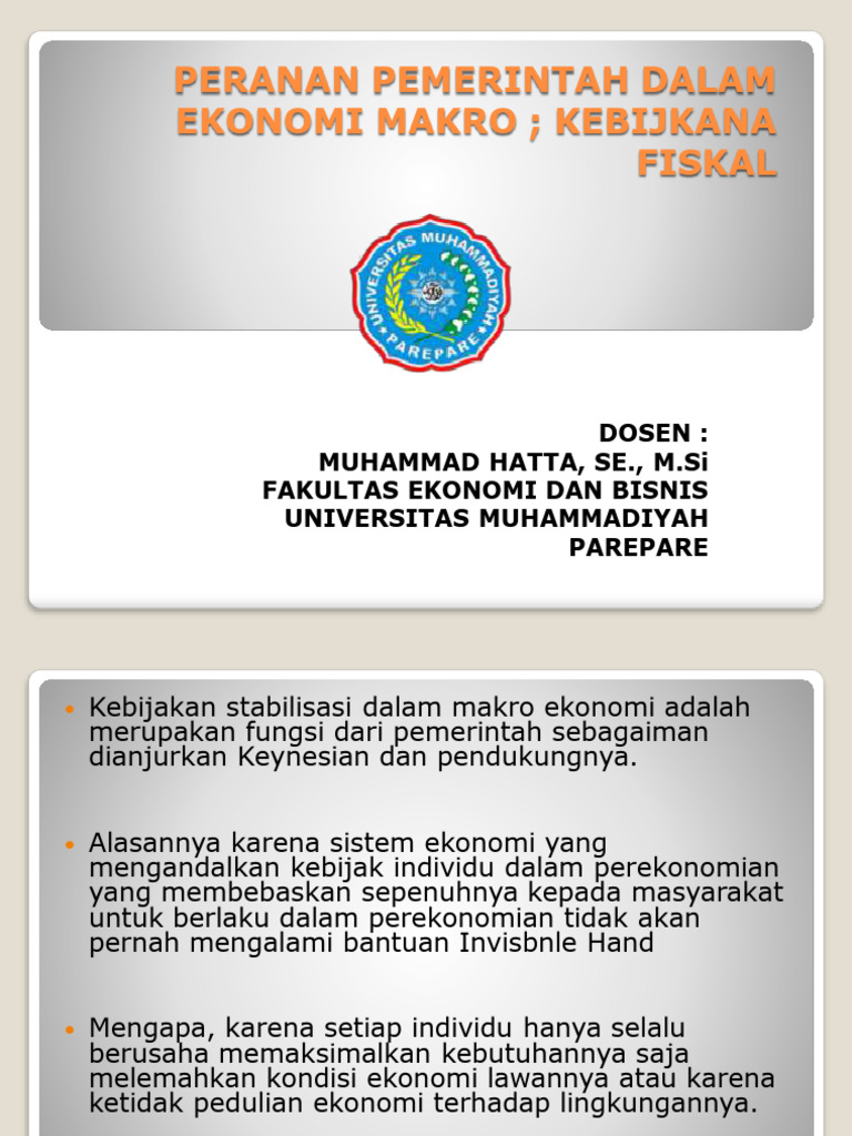Peran Kebijakan Fiskal dalam Ekonomi Makro | PDF