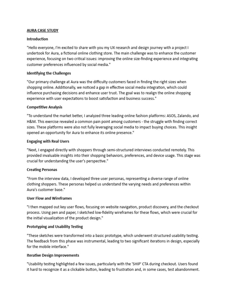 Case Studies | PDF | Usability | Design