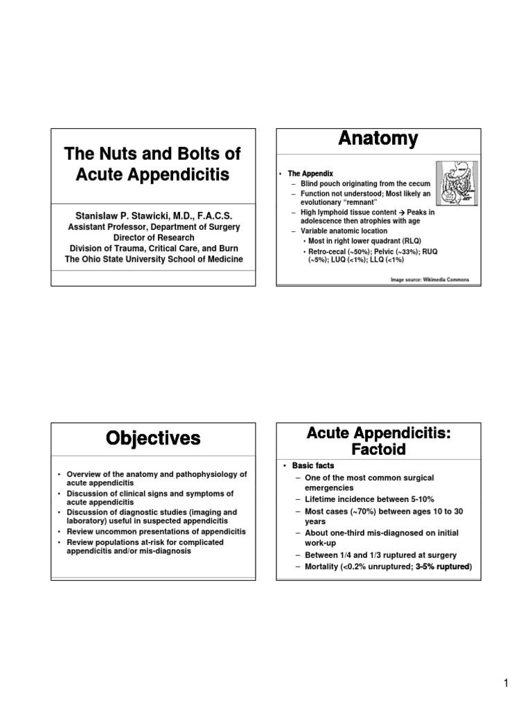 574 - Acute Appendicitis Final - 4 | PDF | Gastroenterology | Diseases And Disorders