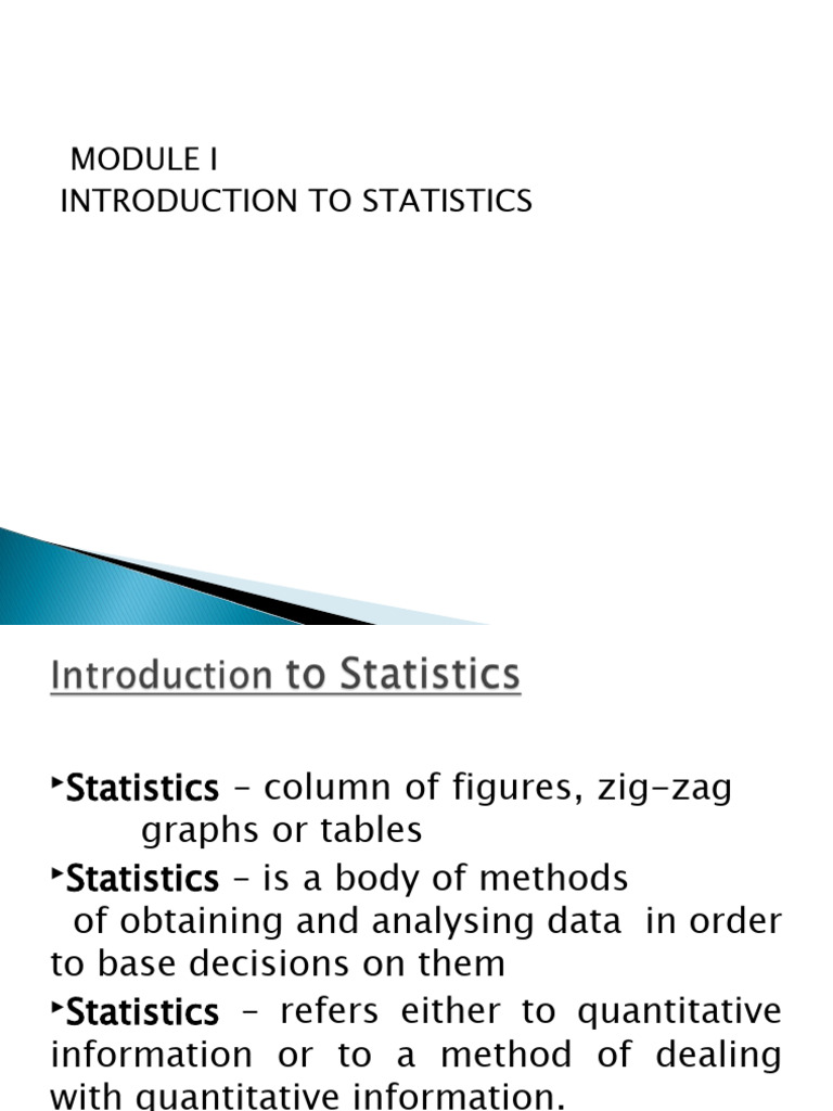 BBA I Module 1 | PDF | Statistics | Histogram