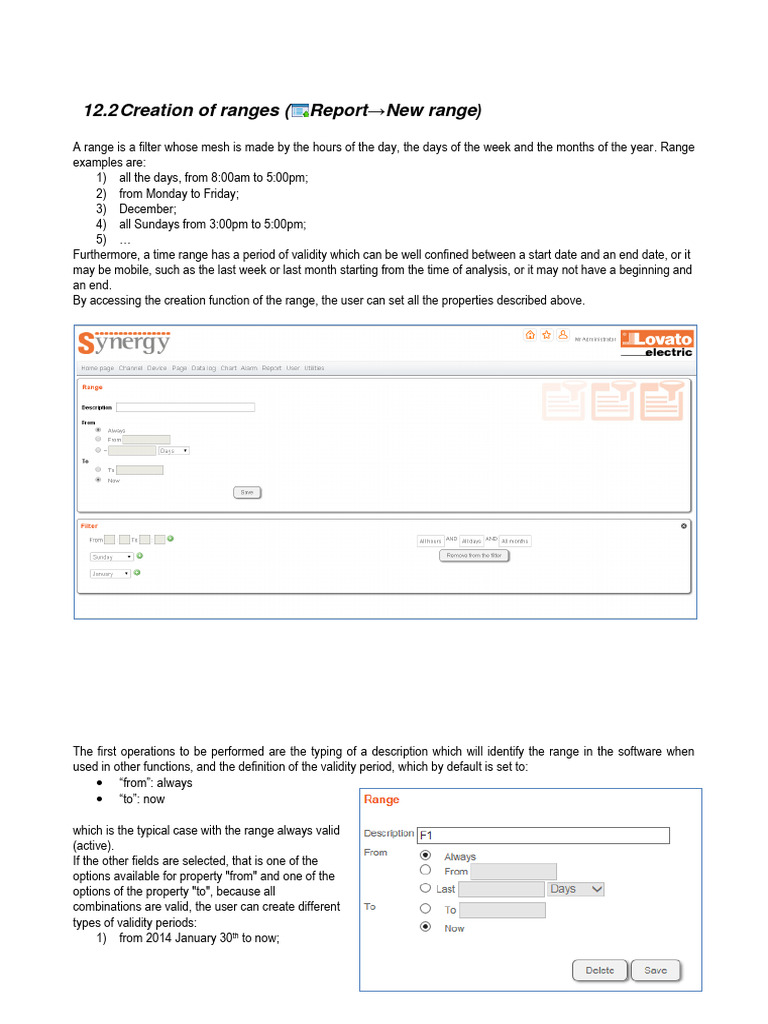 Creating Time Ranges for Filters | PDF | Workweek And Weekend ...