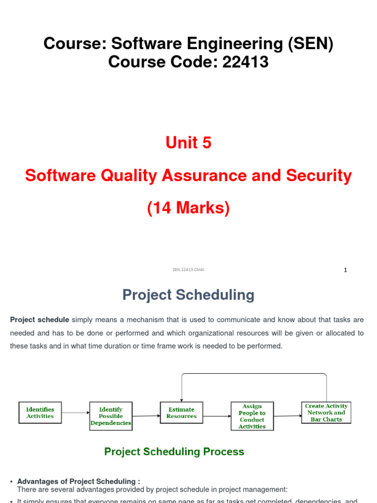 SEN Unit 5. CM Software Quality Assurance and Security | PDF | Six Sigma | Systems Thinking