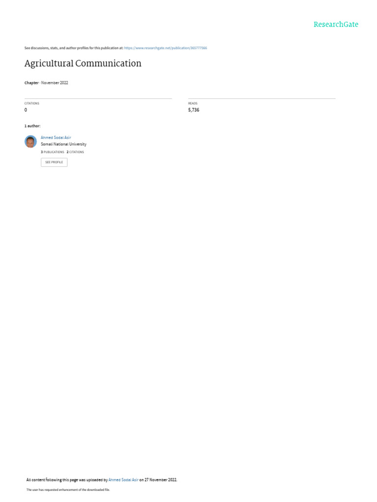 Agricultural Communication | PDF | Social Media | Popular Culture ...