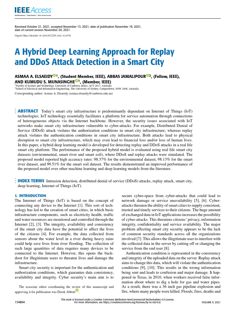 A Hybrid Deep Learning Approach For Replay and DDoS Attack Detection in ...