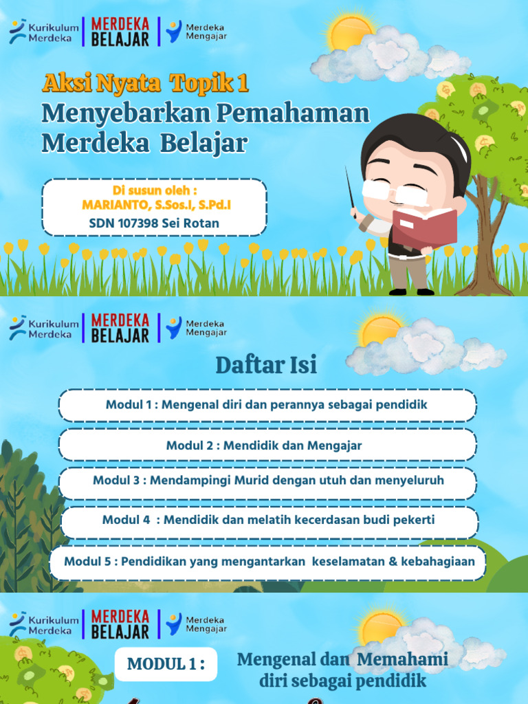 Marianto - Aksinyata Menyebarkan Pemahaman Merdeka Belajar | PDF ...