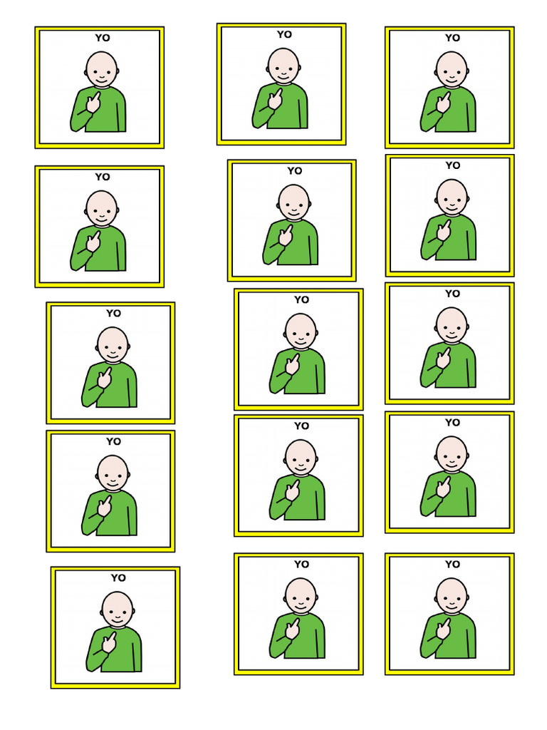 Pictograma Yo | PDF