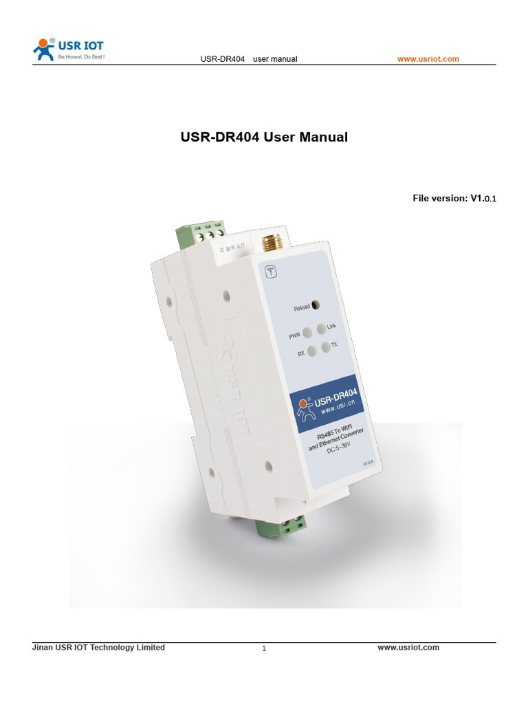USR DR404 User Manual | PDF | Computer Network | Wi Fi