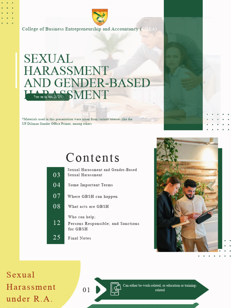 Bawal Bastos Law and Sexual Harassment | PDF | Sexual Harassment ...